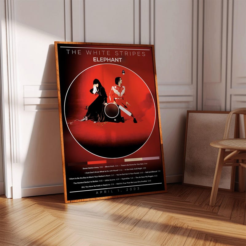 White Stripes Poster - Etsy