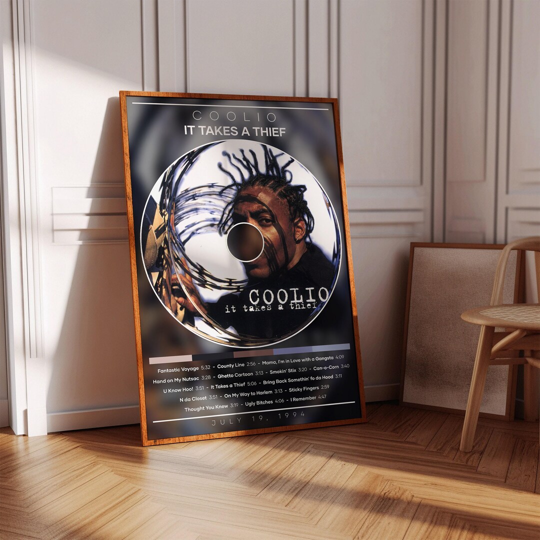 Coolio Poster | It Takes a Thief Poster | Album Poster Print | Album ...