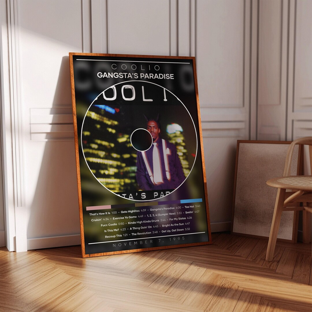 Coolio Poster | Gangsta's Paradise Poster | Album Poster Print | Album ...
