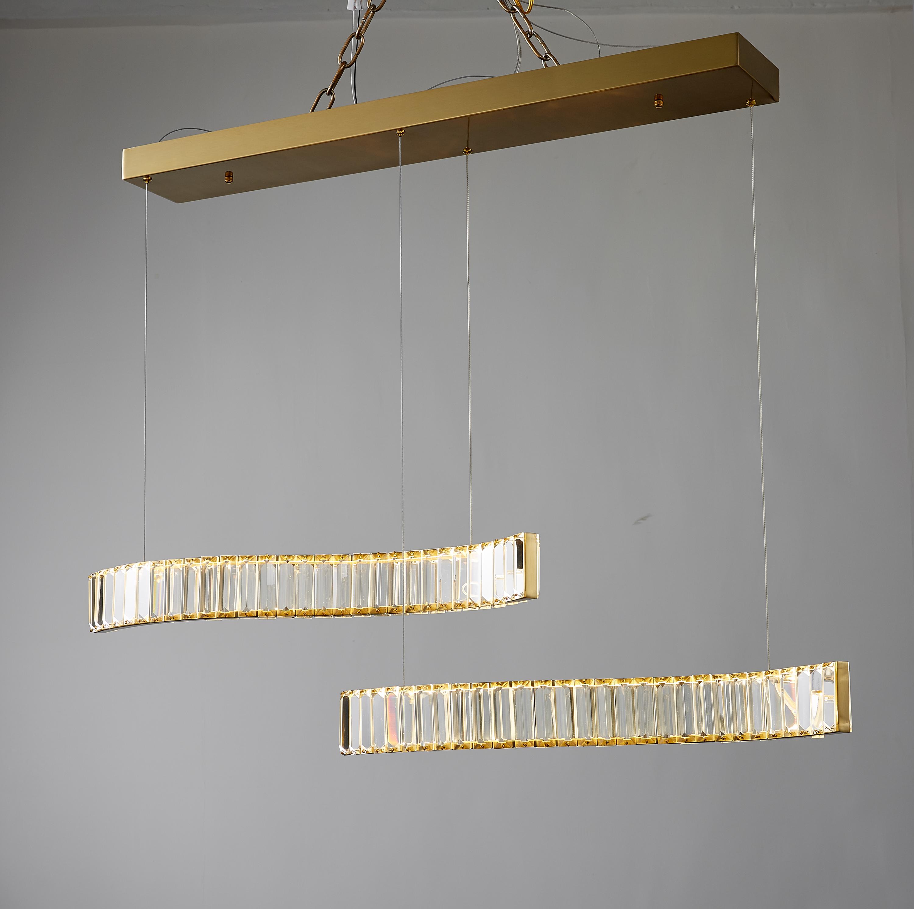 Luxury Chrome Titanium Chandelier Modern Stainless Steel and Iron ...