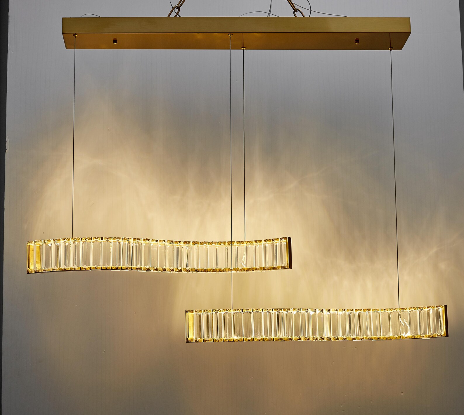 Luxury Chrome Titanium Chandelier Modern Stainless Steel and Iron ...