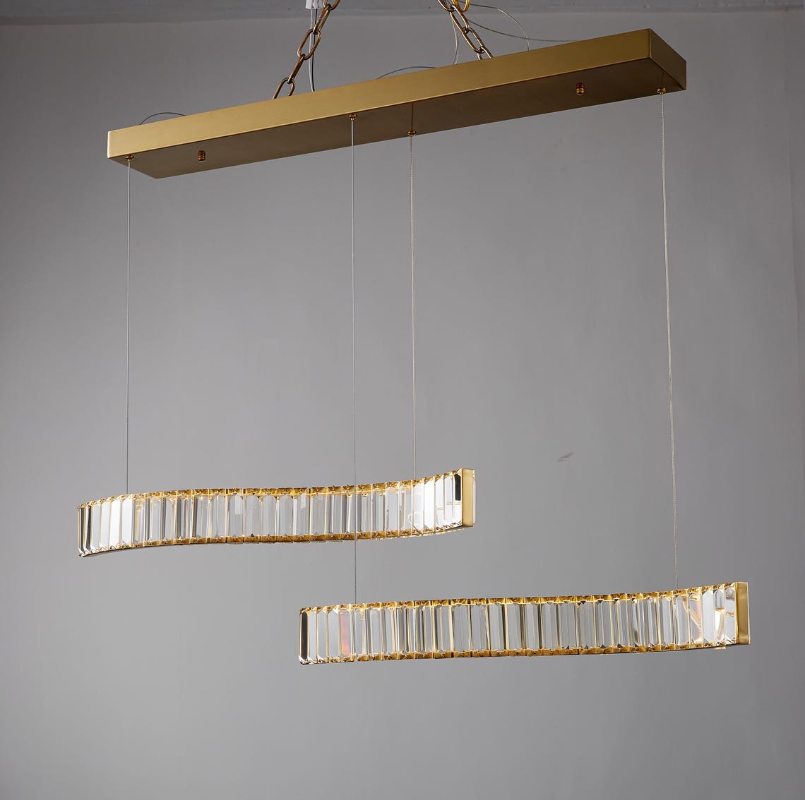 Luxury Chrome Titanium Chandelier | Modern Stainless Steel and Iron ...