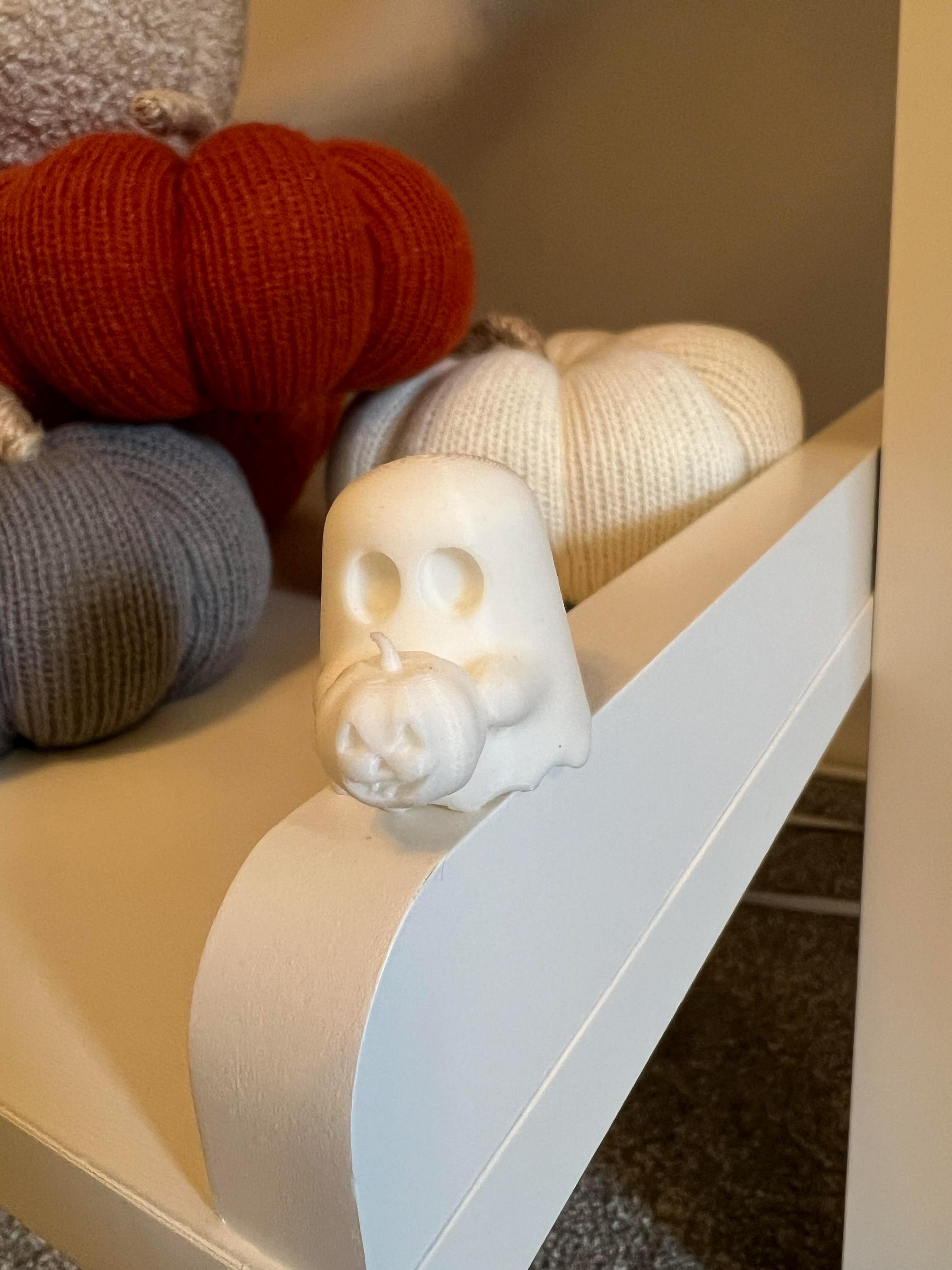 Halloween Ghost With Pumpkin 3D Printed Multiple Sizes - Etsy UK