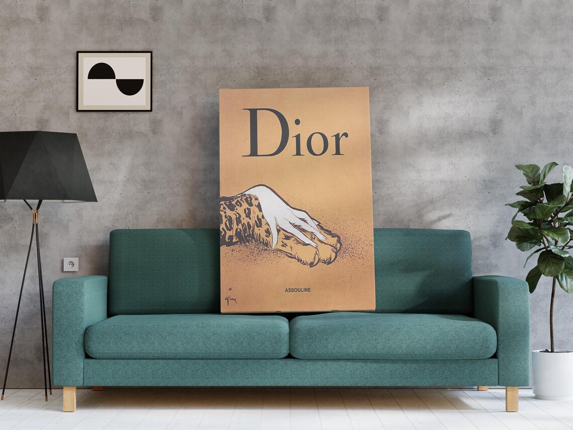 Dior Poster, Dior Canvas, Dior Art, Wall Decor, Ready to Hang, Fashion ...