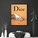Dior Poster, Dior Canvas, Dior Art, Wall Decor, Ready to Hang, Fashion ...