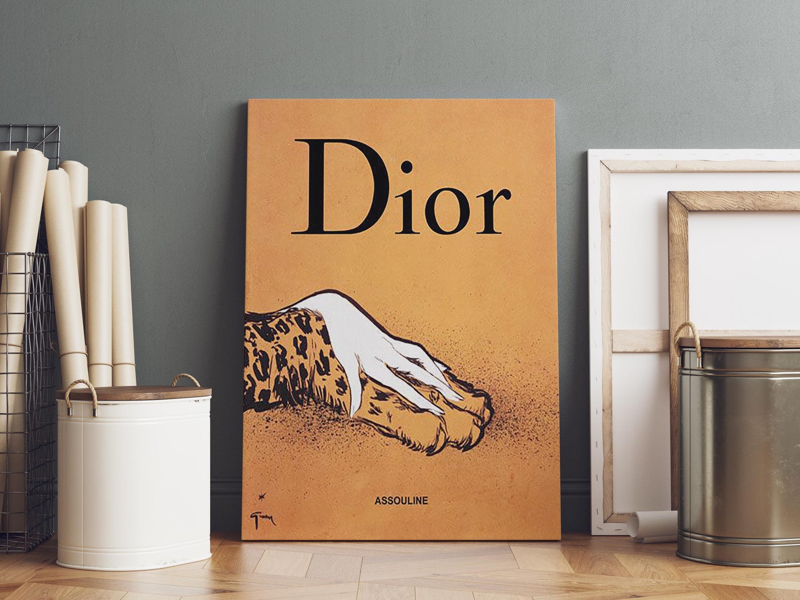 Dior Poster, Dior Canvas, Dior Art, Wall Decor, Ready to Hang, Fashion ...