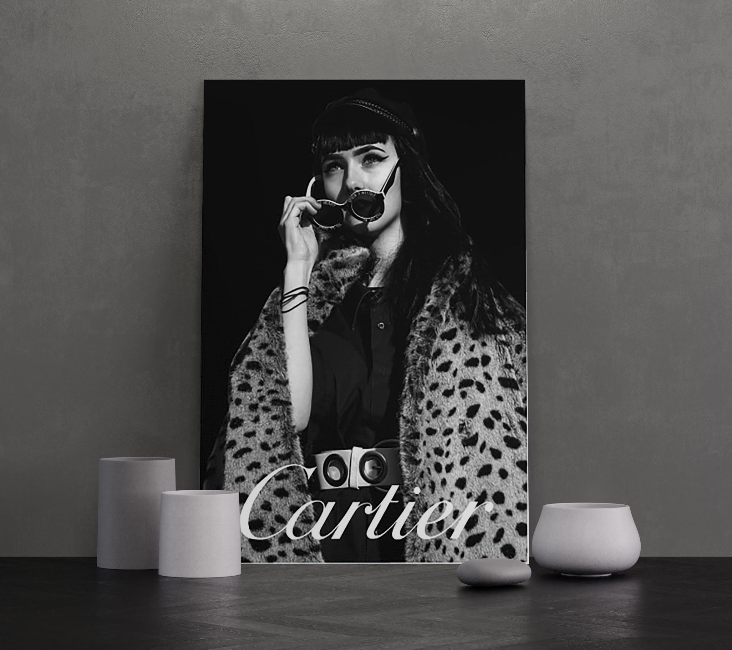 Fashion Magazine Poster, Fashion Art, Cartier Art, Ready to Hang, Wall ...