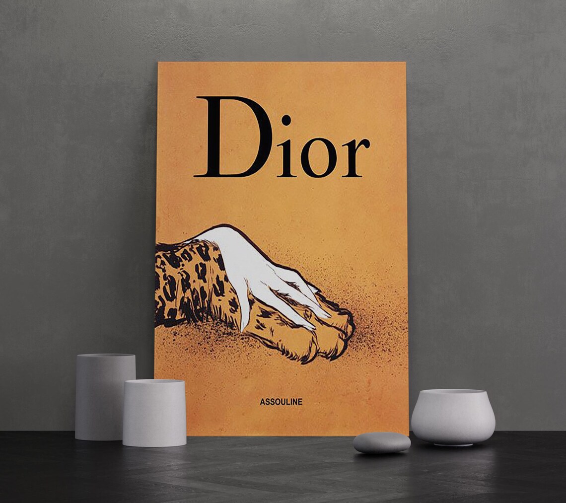 Dior Poster, Dior Canvas, Dior Art, Wall Decor, Ready to Hang, Fashion ...