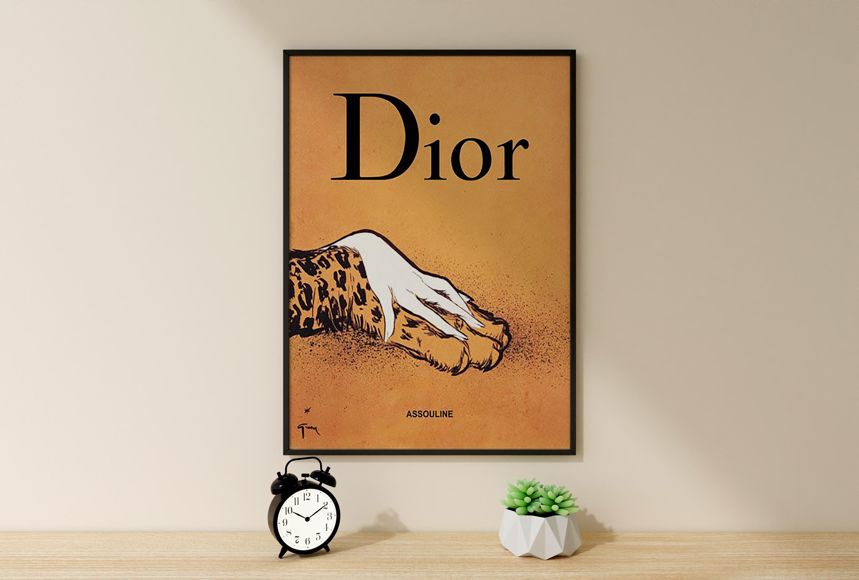 Dior Poster, Dior Canvas, Dior Art, Wall Decor, Ready to Hang, Fashion ...