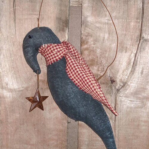 Farmhouse Primitive Country Crow and Heart Door Peg Shelf - Etsy