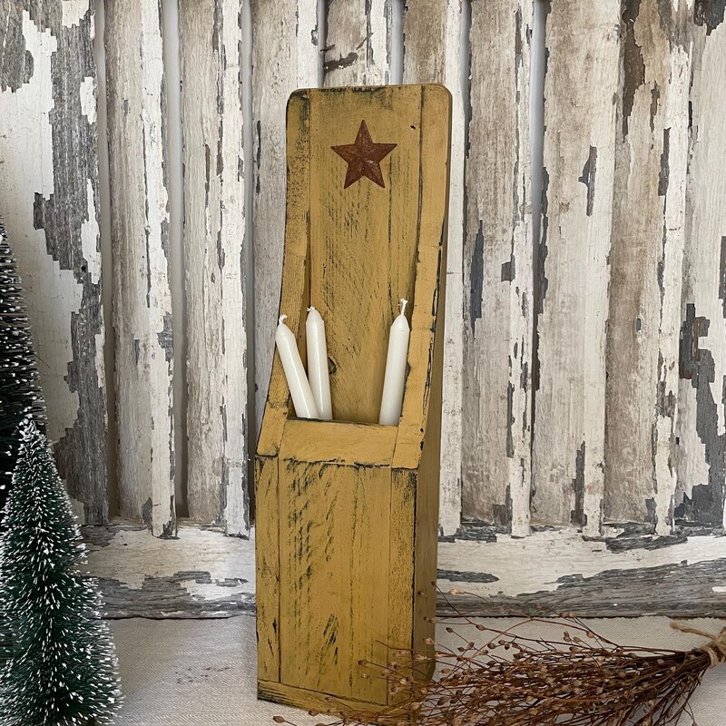 Wooden Candle Box - Etsy