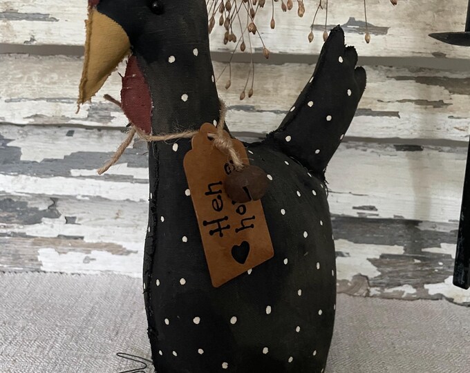 Handmade Primitive Spotty Chicken - Etsy