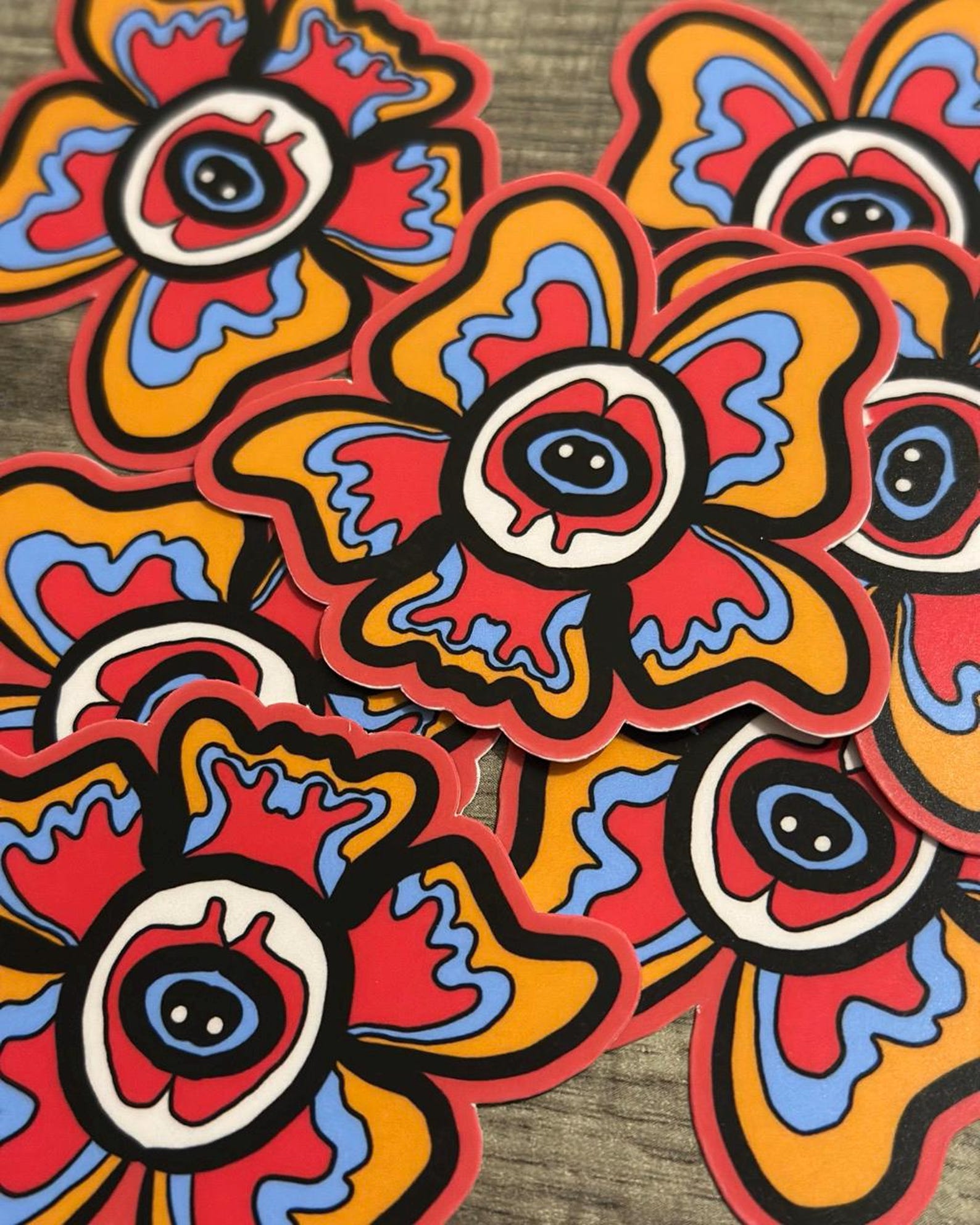 Groovy Butterfly Sticker - Laptop Decal - Trippy - Psychedelic Art ...