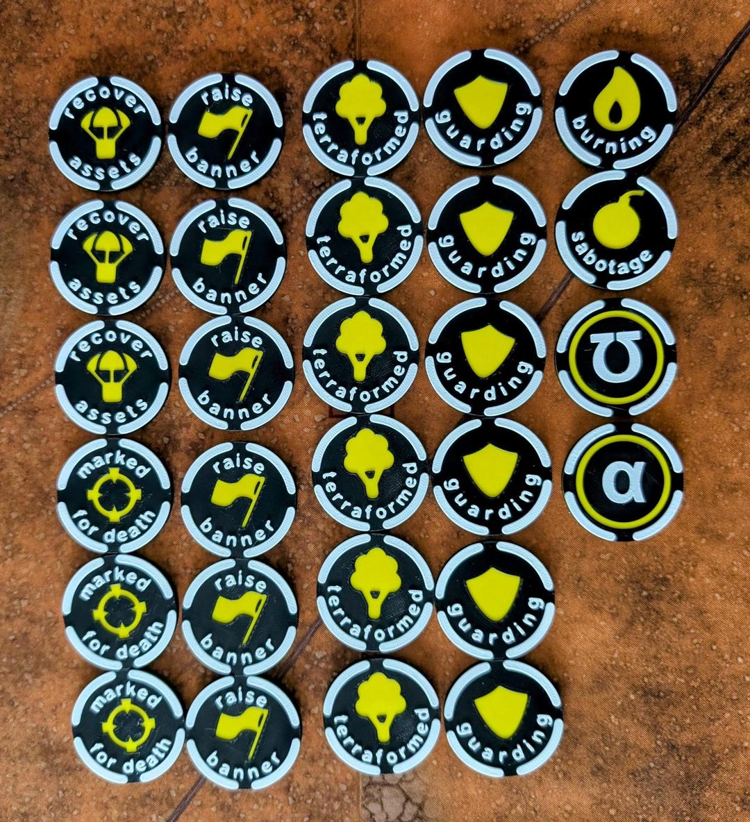 Warhammer 40K Chapter Approved 25/26 Mission Token Set - Etsy