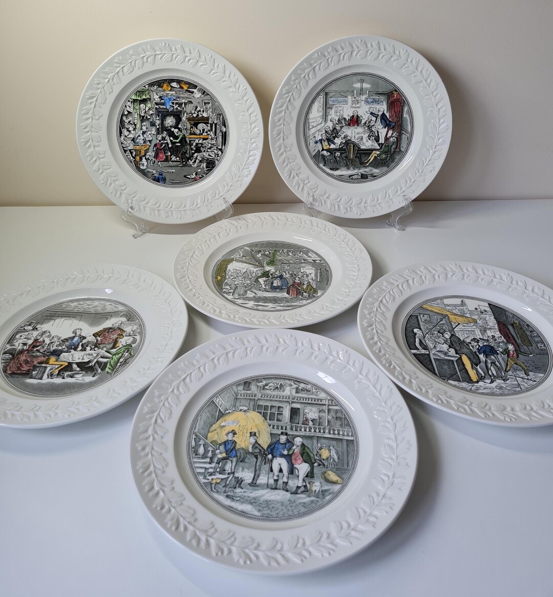 Adams Ironstone Charles Dickens Plates - Rare 1950s Collectible ...