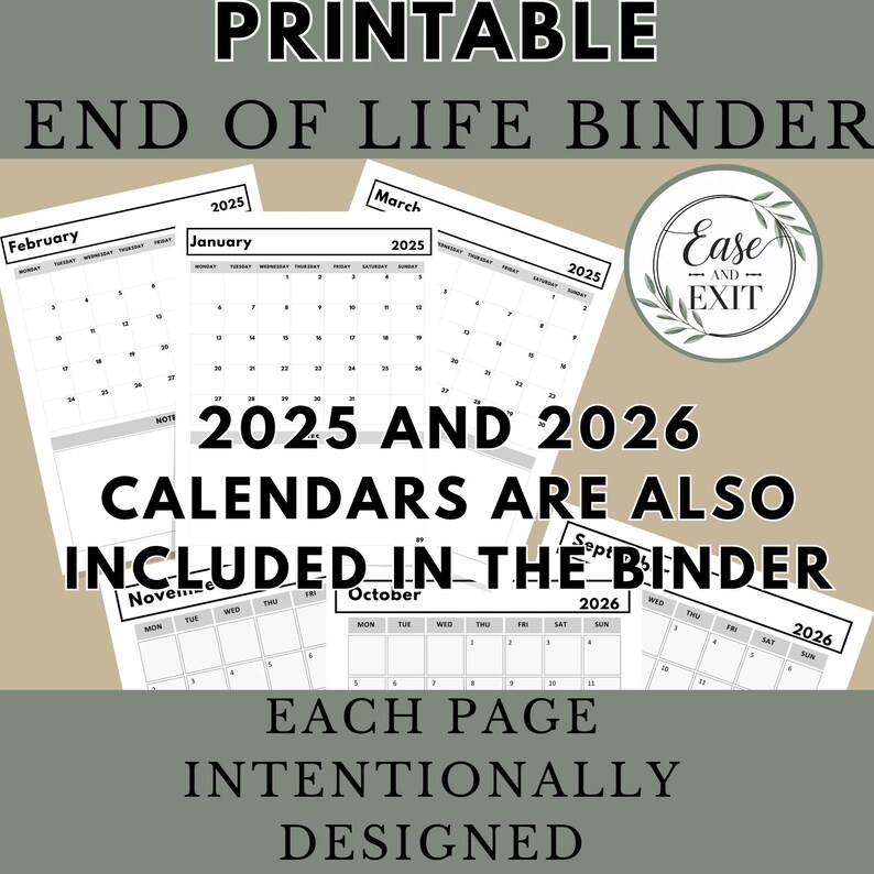 End-of-life Planner | Death Binder | Funeral Planning Organizer ...