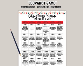 Christmas Music Jeopardy | Christmas Conversation Starter | Family Feud ...