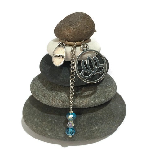 Om Namaste Rock Cairn Zen Mantra Brahma Vishnu Siva - Etsy