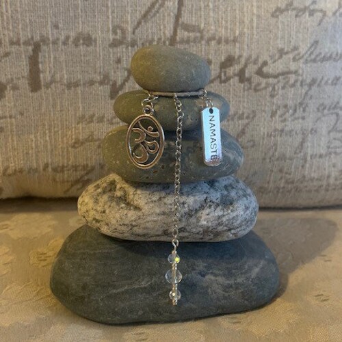 Om Namaste Rock Cairn Zen Mantra Brahma Vishnu Siva - Etsy