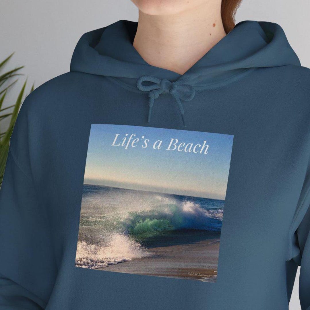 Beach Lover Hoodie, South Florida Waves Hooded Sweatshirt, Life's a ...