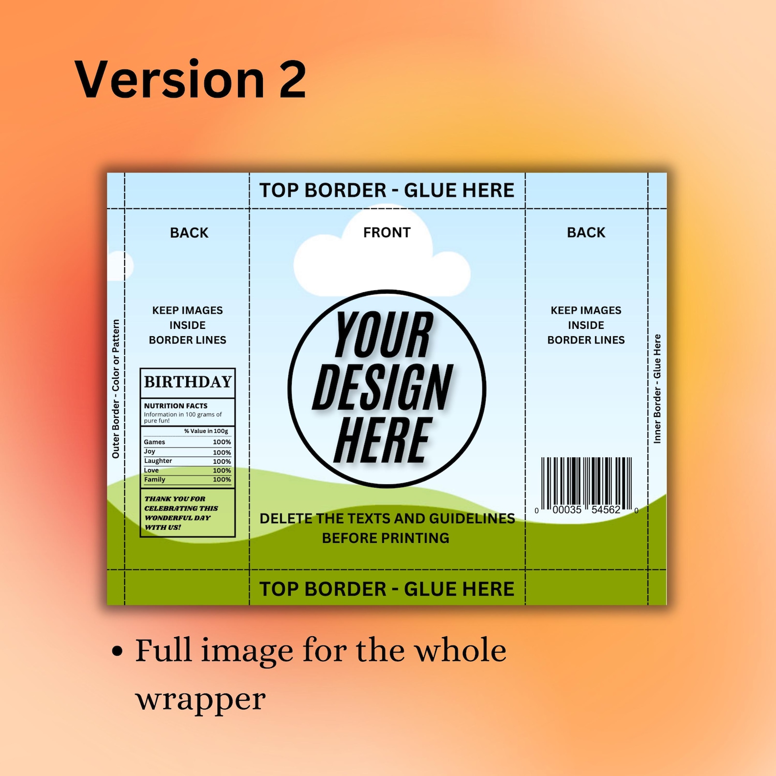 Chip Bag Template, Custom Chip Bag, Canva Template, Blank Chip Bag ...