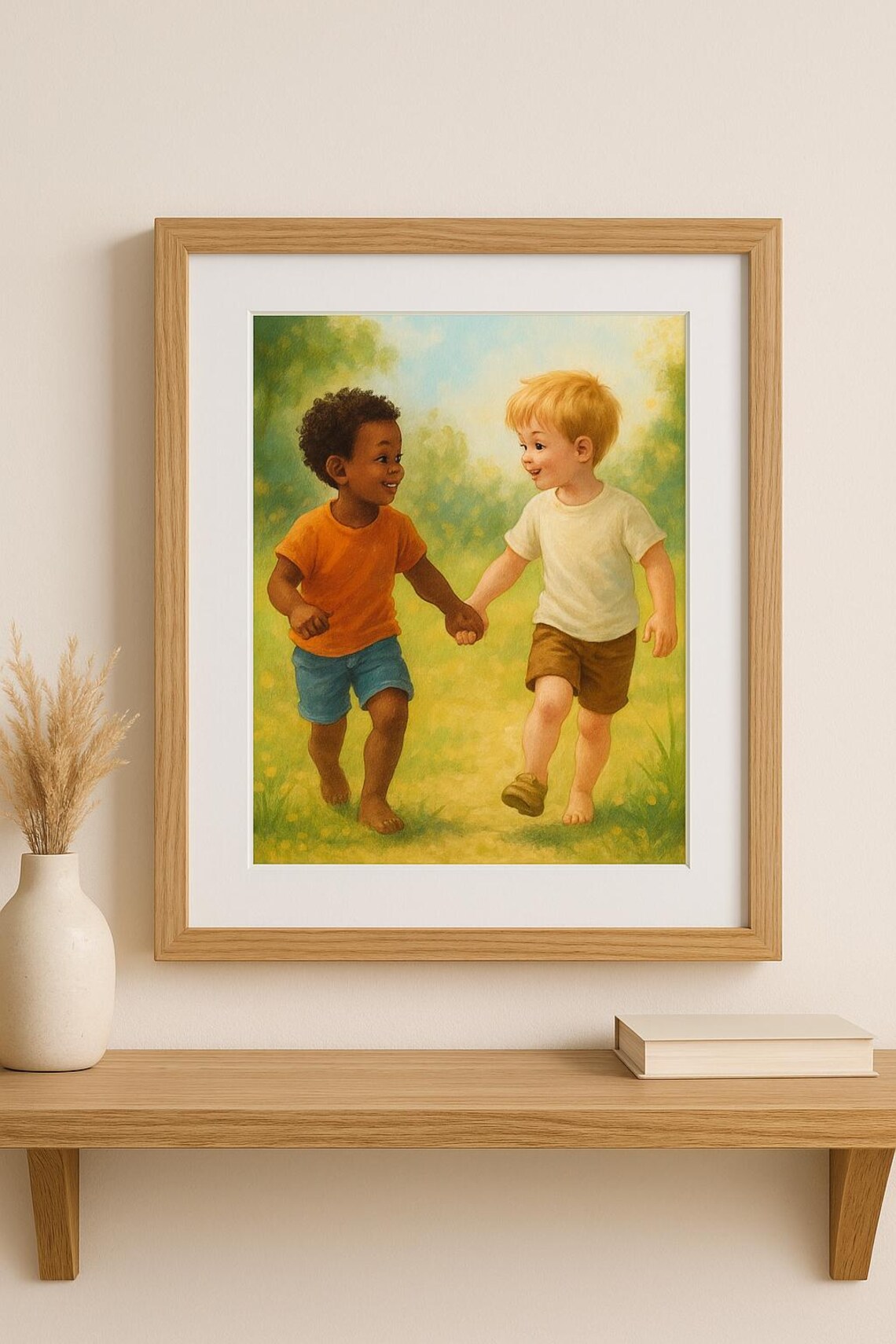 Printable Diversity Wall Art – Children Holding Hands – Multicultural ...