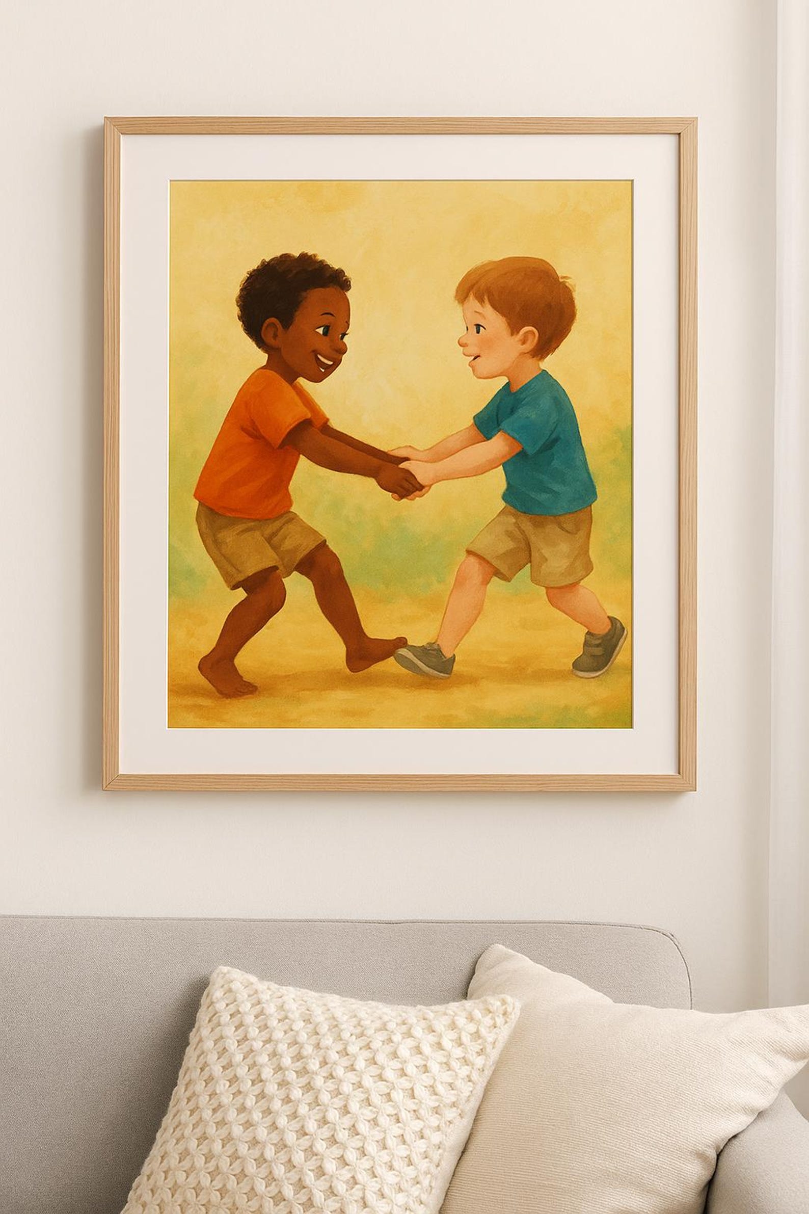 Printable Diversity Wall Art – Children Holding Hands – Multicultural ...