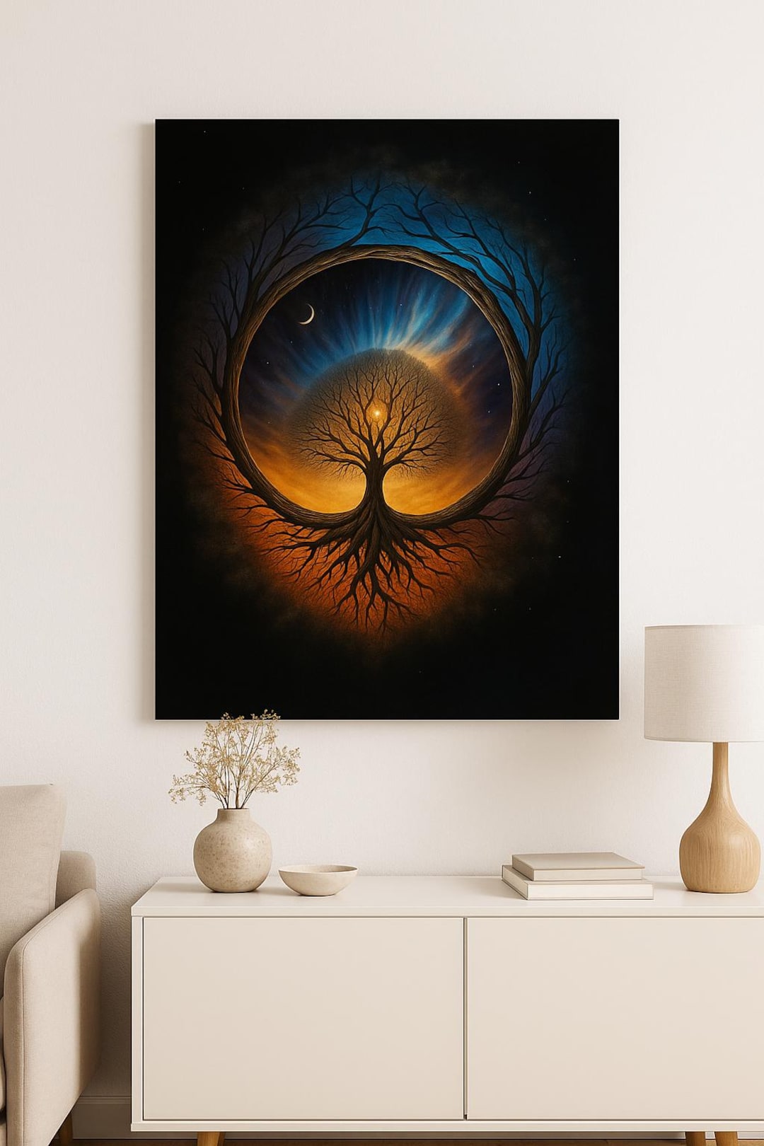 Cosmic Tree of Life – Celestial Wall Art Canvas Print - Etsy