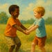 Printable Diversity Wall Art – Children Holding Hands – Multicultural ...