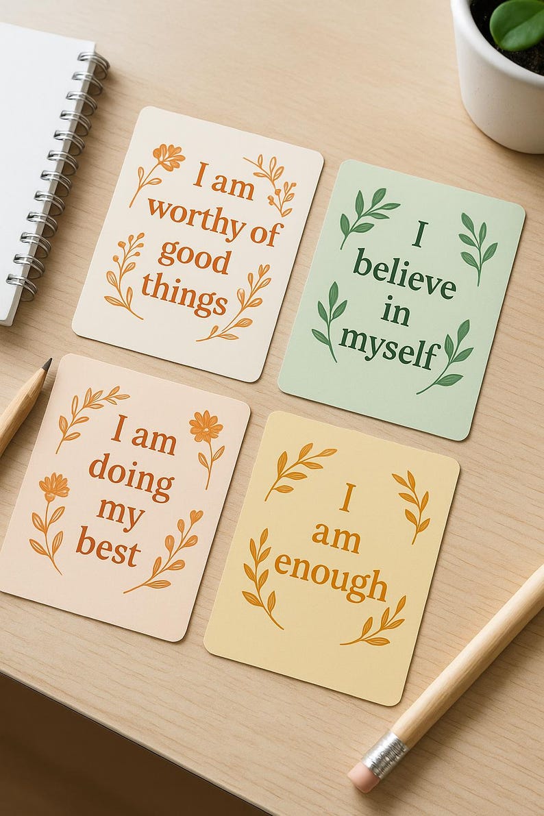 Positive Affirmation Cards – Printable Wall Art for Self-love ...