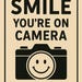 Smile You're on Camera Sign: Funny Security Warning Poster (printable ...
