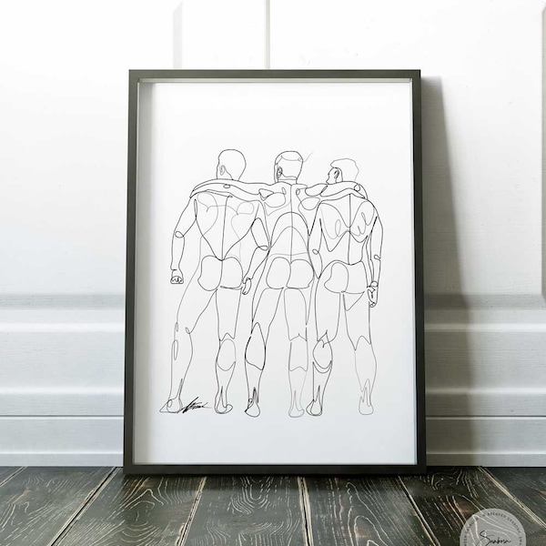 Black and White Gay Male Prints - Etsy