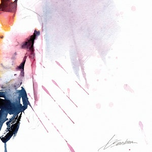 Gay Male Art Painting, Homoerotic Wall Art, LGBTQ, Beautiful Gay Art ...