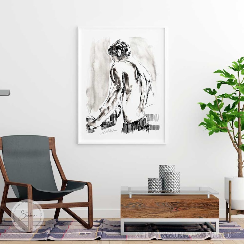Pen And Ink Art Male Erotic Art Gay Art Queer Artist Etsy Canada