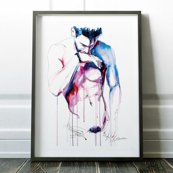 Nude Men Body Paint - Etsy
