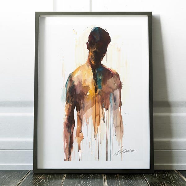 Abstract Male Figure - Etsy