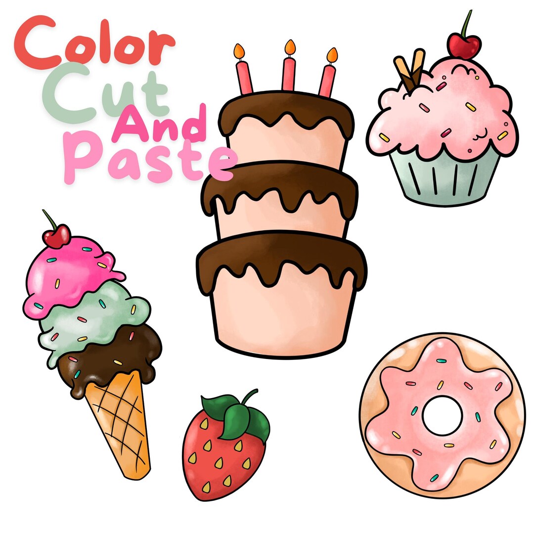 Cute Coloring Pages & Activities | Printable Color,cut and Paste ...