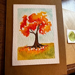 FALL WATERCOLOR CARDS - Etsy