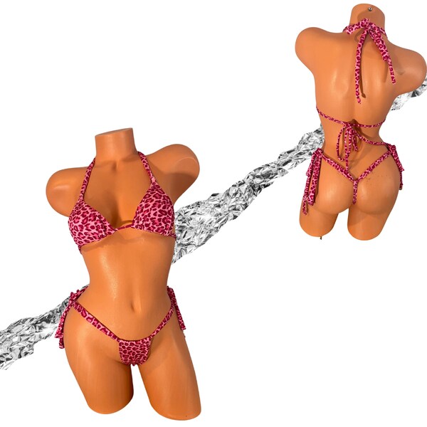 Cheetah Print Bikini Etsy