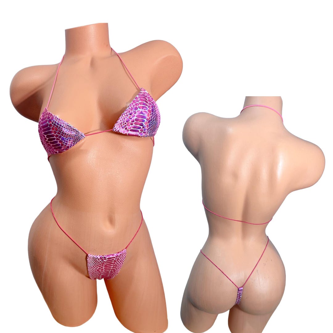 Bikini Tiny Micro Thong Bikini Tanning String Bikini Mini Tiny Swimwear One Size Fits Most ...