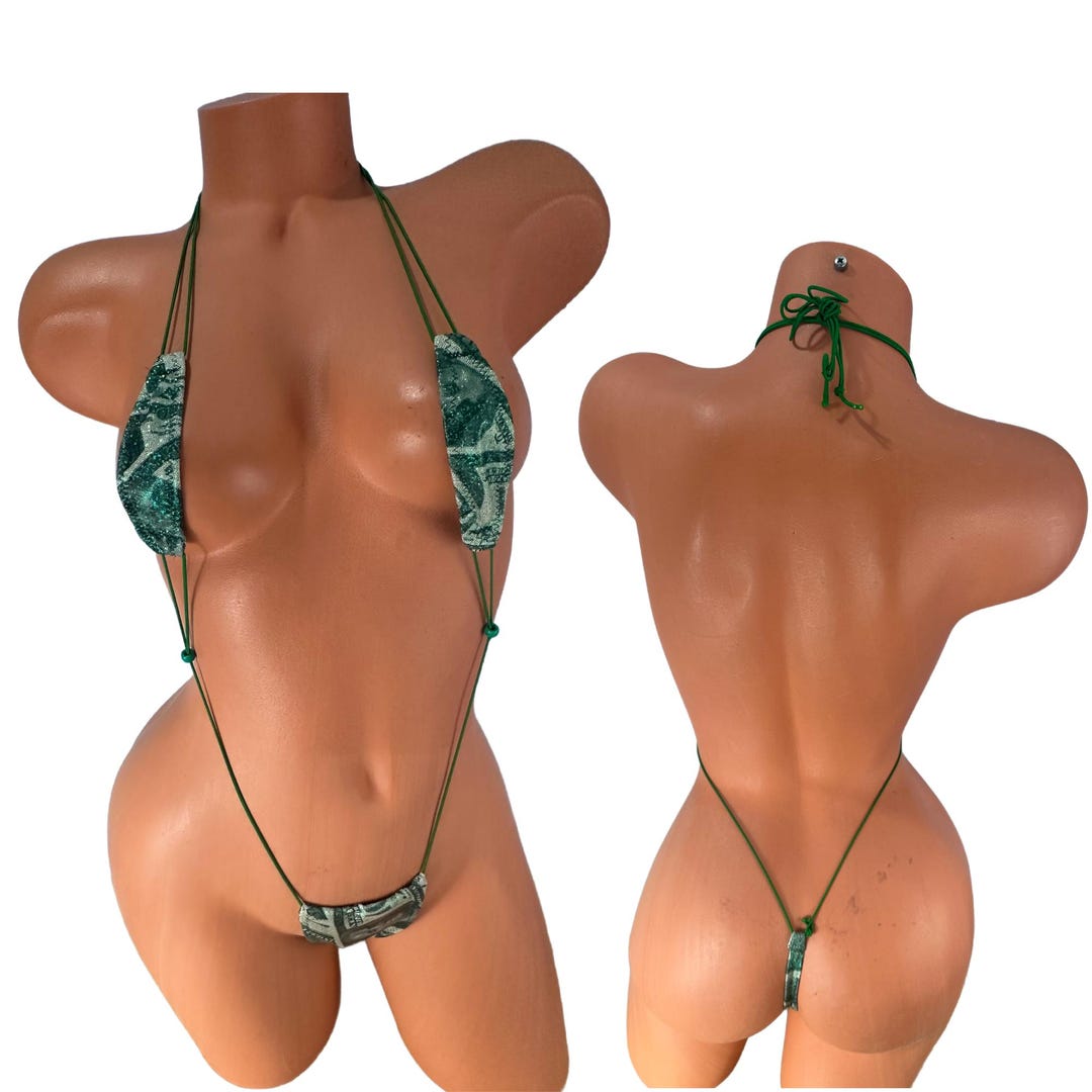 Bikini Micro Slingshot Monokini Exotic Dance Wear Thong Bottoms Triangle Bottom Swimwear Tiny ...