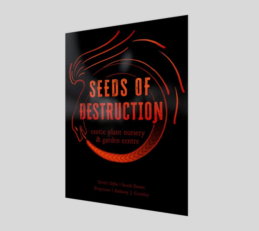 Seeds of Destruction Poster - Etsy