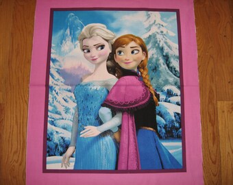 Anna and Elsa Fabric - Etsy