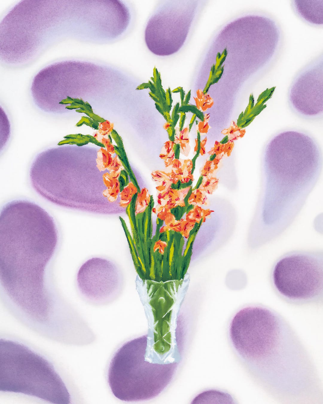 Flowers for Grace - Gladiolus Flower Art Print, Botanical Wall Art ...