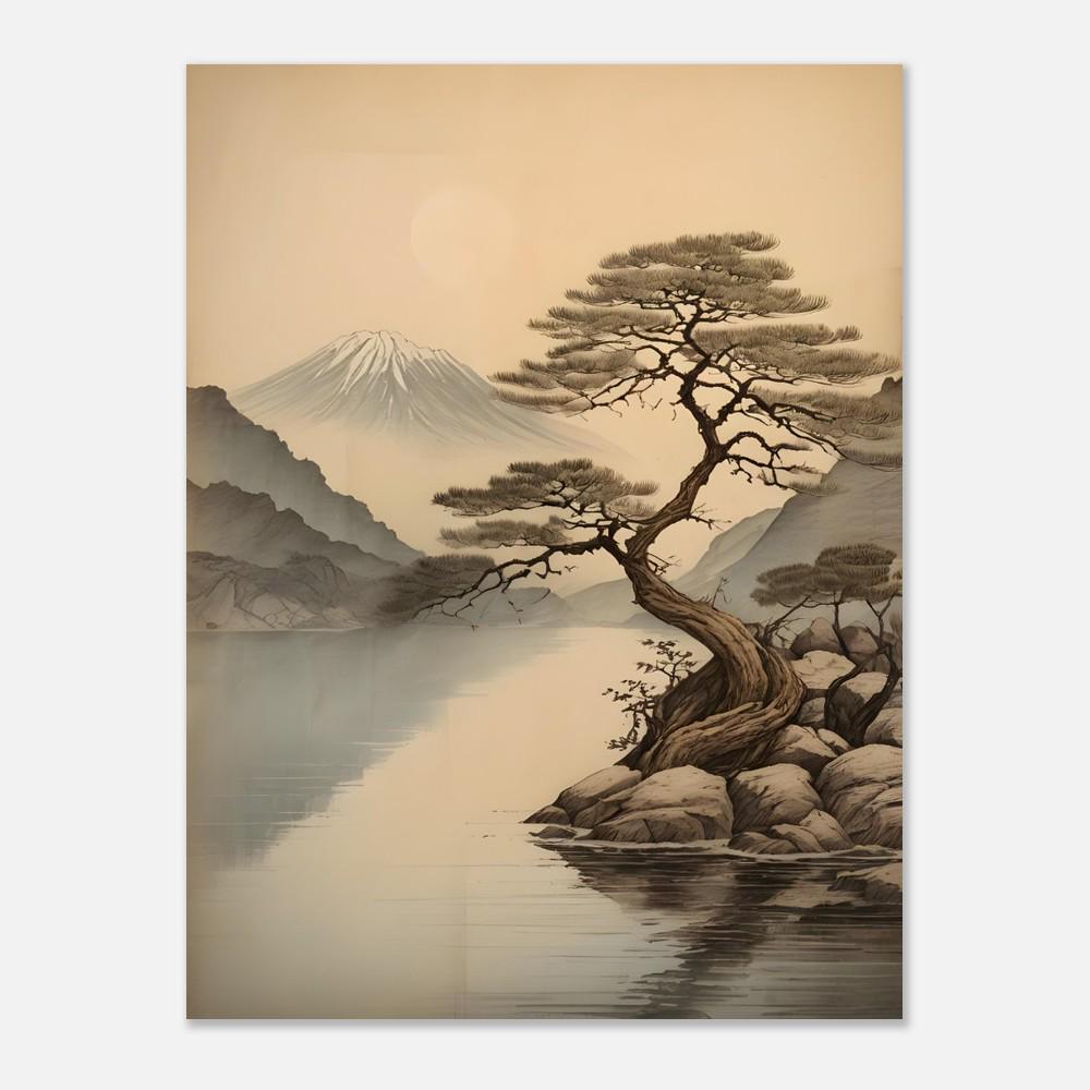 Japanese Tree Poster/wall Art | Vintage Look - Etsy