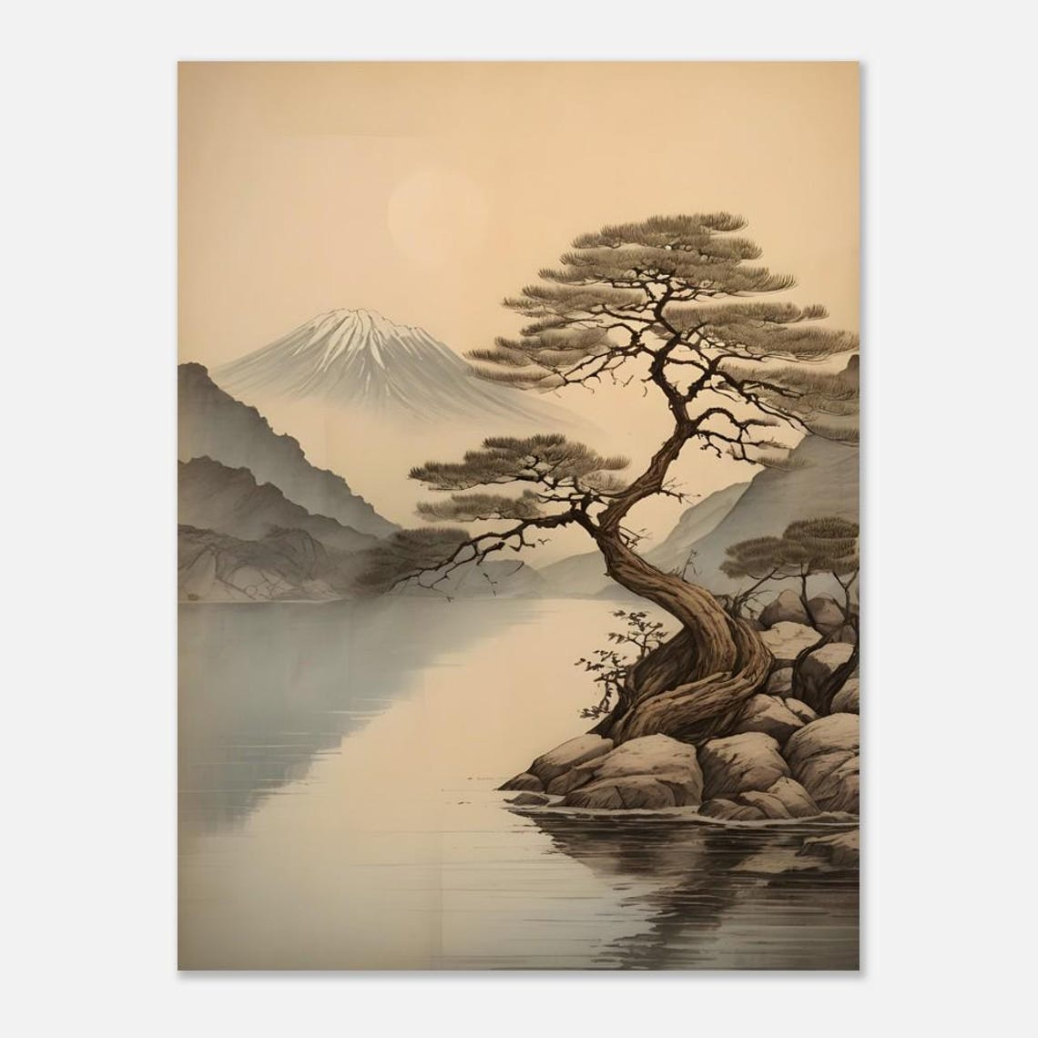Japanese Tree Poster/wall Art | Vintage Look - Etsy
