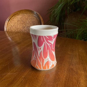 Red and Orange Oak Leaf Mug - Etsy