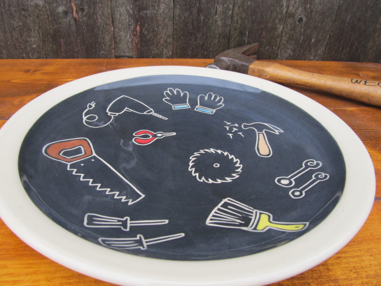 Gifts for Men Tool Man Dinner Plate - Etsy