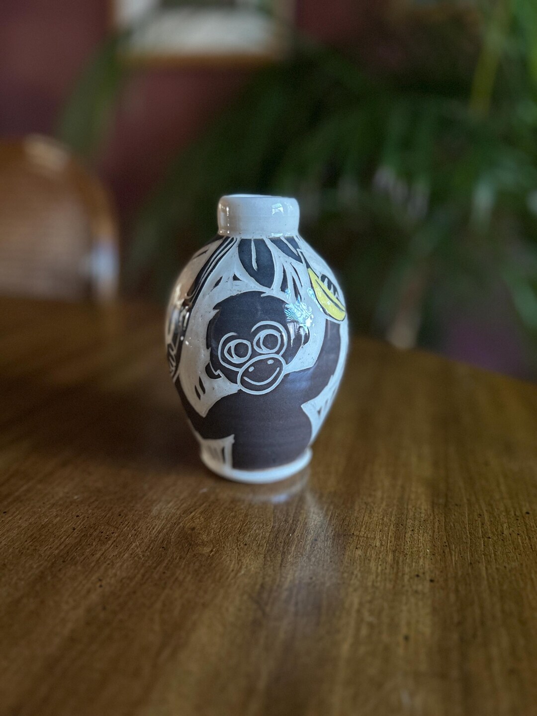 Little Round Monkey Vase - Etsy