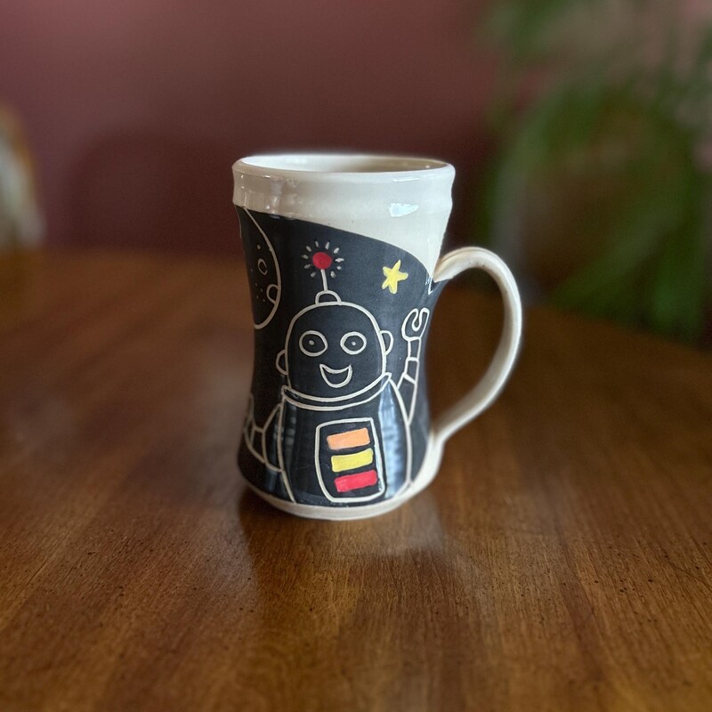 Robot Mug - Etsy